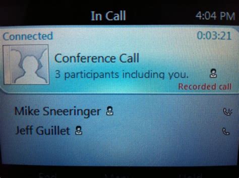 Polycom CX Recording Notification Confused Amused