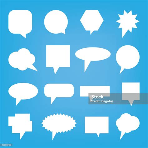Set Of Colorful Speech Bubbles Clipart向量圖形及更多剪貼畫圖片 剪貼畫 卡通 圓形 Istock