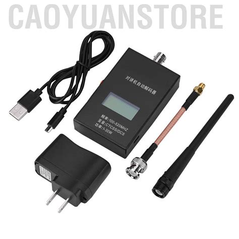 Frequency Counter Ctcssdcs Decoder For 2 Way Radio 100 240v Shopee
