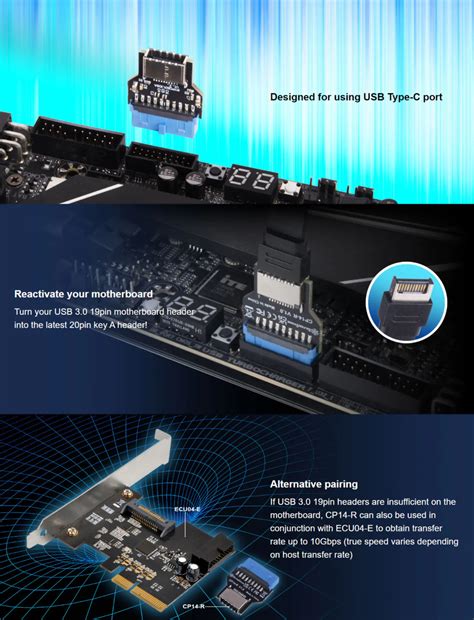 Silverstone Cp R Usb Internal Header To Usb Internal Type C Adapter Ca