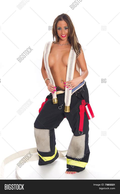 Sexy Female Firefighter Image Photo Bigstock
