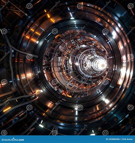 High Resolution Image Of A Particle Accelerator Stock Illustration