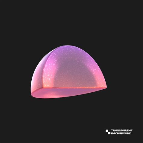 Premium Psd 3d Rendering Gradient Glass Abstract Geometric Object
