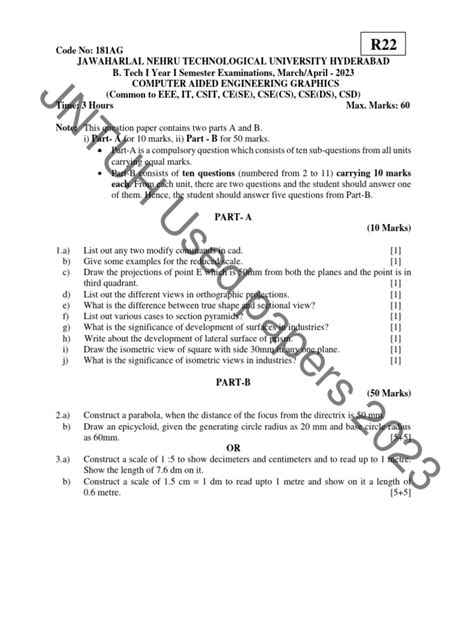 computer aided engineering graphics marchapril 2023 pdf