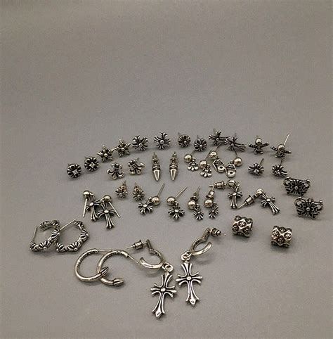 Chrome Hearts Style Earringschrome Hearts Cross Etsy Singapore