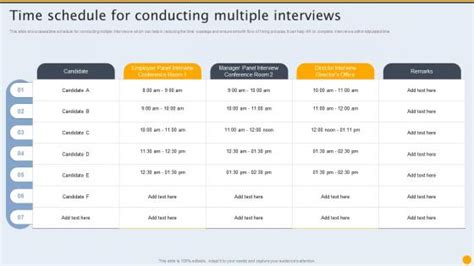 Schedule Interview Template Powerpoint Presentation And Slides Slideteam