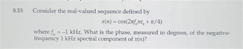 solved 6 15 consider the real valued sequence defined by