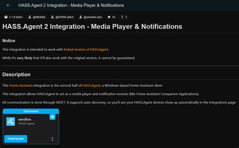 Cannot Get Hassintegration Working Hassagent