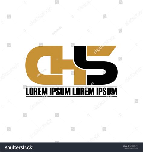 Dhs Letter Monogram Logo Design Vector Stock Vector Royalty Free