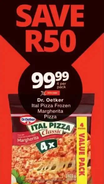 Dr Oetker Ital Pizza Frozen Margherita Pizza Offer At Checkers