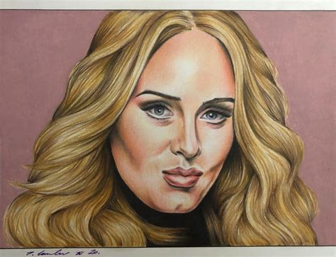 Adele Original Pencil Drawing Fan Art A4 Etsy