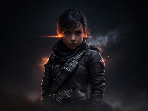 Premium Photo Strong Female Protagonist