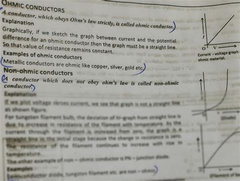 SOLUTION Ohmic And Non Ohmic Conductor Studypool