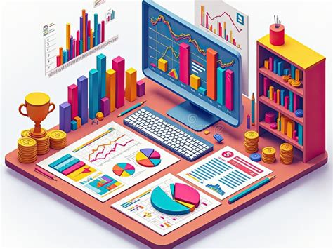 Comprehensive Data Analysis And Visualization Workspace Ai Stock Illustration Illustration Of