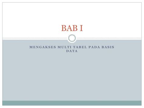 Query Akses Beberapa Tabelpptx
