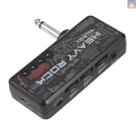 Msth Vitoos ปลั ๊ กกีตาร ์ ไฟฟ ้ ามินิหูฟังแอมพลิฟายเออร ์ Heavy