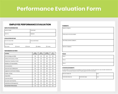 Performance Review Evaluation