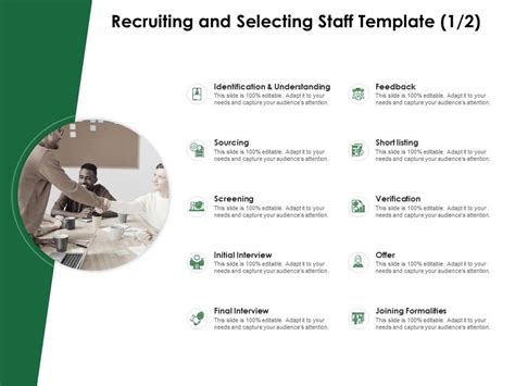 Recruiting And Selecting Staff Template Initial Interview Ppt