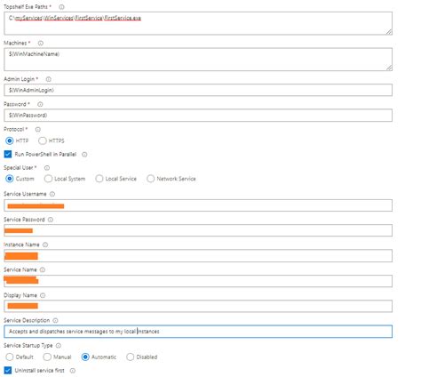Azure Devops How To Configure The Windows Service Release Tasks Like