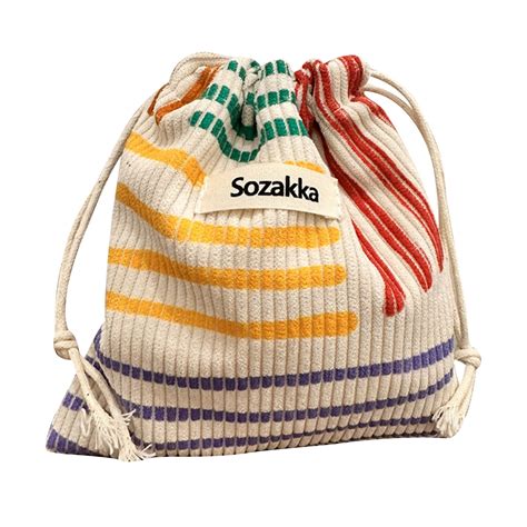 Tnobhg Drawstring Cosmetic Bag Cosmetic Bag Portable Corduroy Makeup