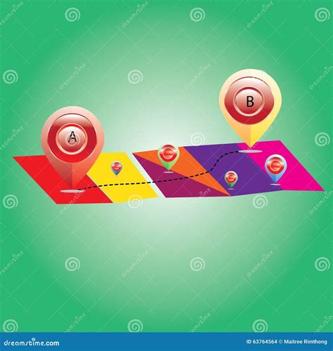 Map Icon Process Of Creating Stock Illustration Illustration Of