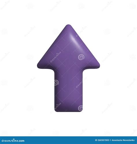 3d Arrow Icon Object Computer Interface Arrow Pointer Vector Cartoon