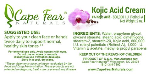 Kojic Acid Cream And 2 Super A Arbutin Cream Combo Cape Fear Naturals