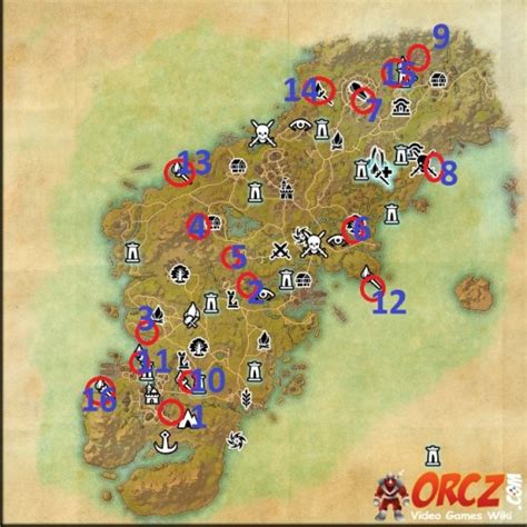 ESO Glenumbra Skyshard Map Bad Man S Hallows Orcz The Video