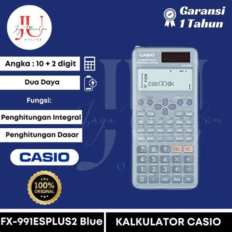 Promo Kalkulator Casio Fx-991es Plus Diskon 5% Di Seller Jaya Utama Com ...