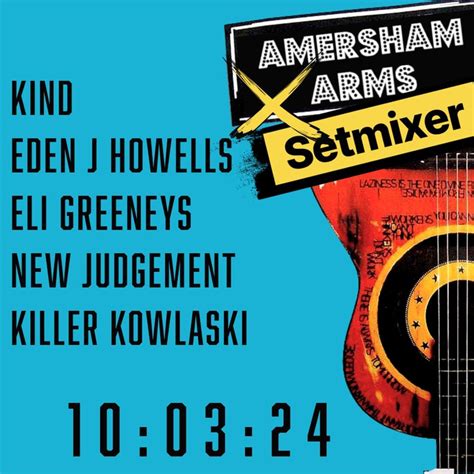 Eden J Howells London Tickets Amersham Arms Mar 10 2024 Bandsintown
