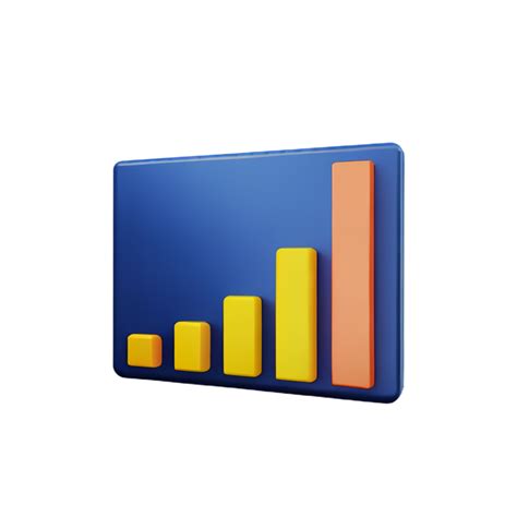 Chart 3d Rendering Icon Illustration 28577477 Png