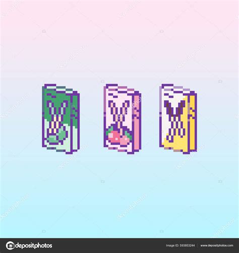 Pixel Art Chocolate Sticks Icon Bit Vector Sticker Smile Chocolate