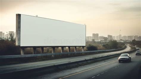 A Billboard On The Side Of A Highway Generative Ai Image Blank
