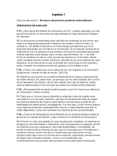 Capitulo 7 Caso 1 Y 2 Pdf Yo Telefono Innovación