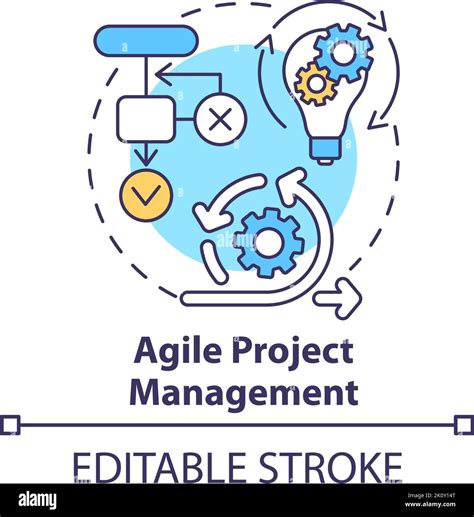 Agile Project Management Concept Icon Stock Vector Image Art Alamy