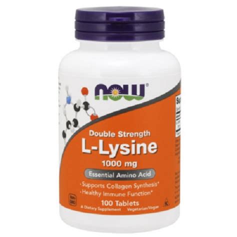 Now Foods L Lysine 1000mg Naturally Yours