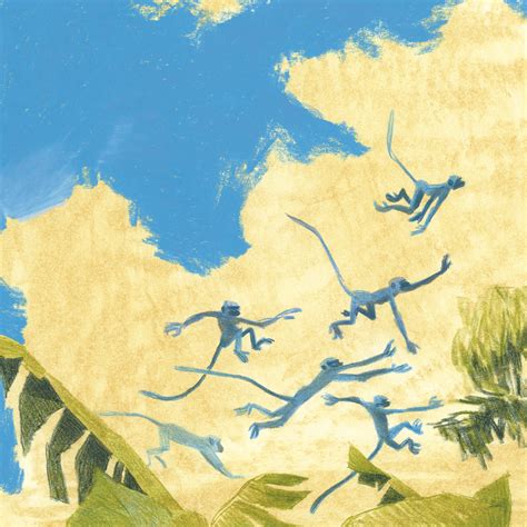 In Volo Con Le Bandar Log Illustrazione Di Andrea Serio