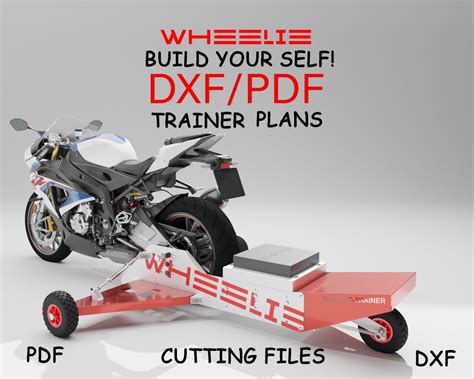 WHEELIE Machine DXF For All Types Of Bikes Motorcycle Bike