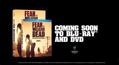 Fear The Walking Dead Season 1 Dvd Blu Ray Release Date