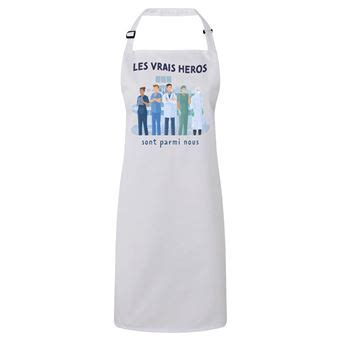 Fabulous Tablier Cuisine Premium Blanc Les Vrais Héros Médecin
