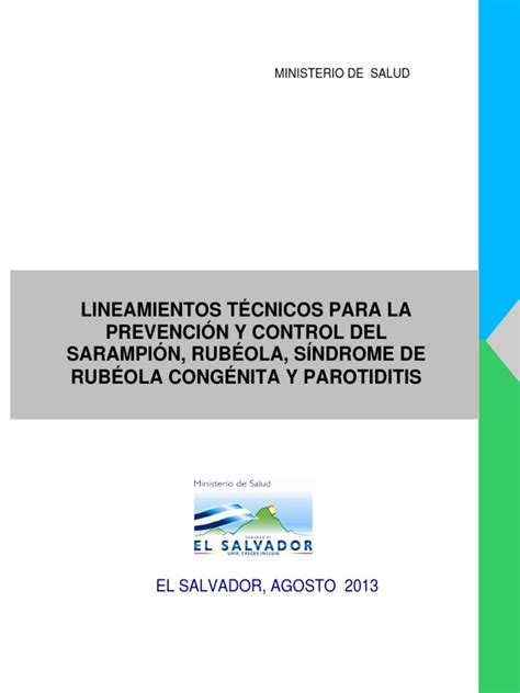 Lineamientos Tecnicos Sarampion R Y Src Parotiditis 2013