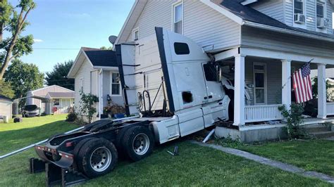 Semi Truck Crashes Into House Investigation Begins