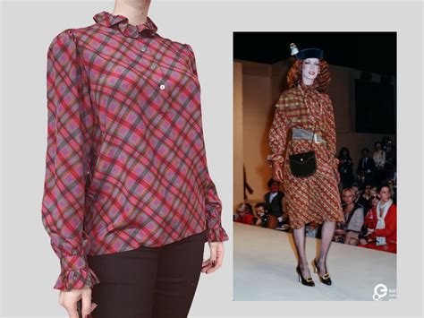 Vintage Ysl 70s Rare Yves Saint Laurent Rive Gauche 1979 Silk Red