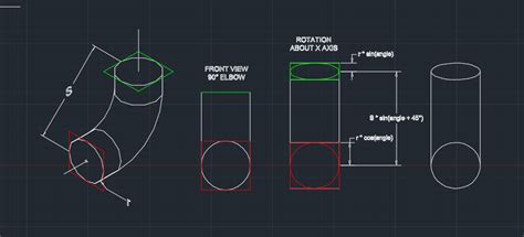 How To Draw An Elbow At A Certain Degree Autodesk Community