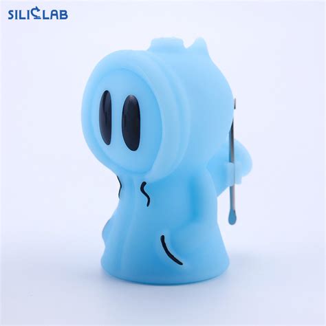 Minni Small Scale Smart Silicone Ghost Bubbler Glass Smoking Tobacco