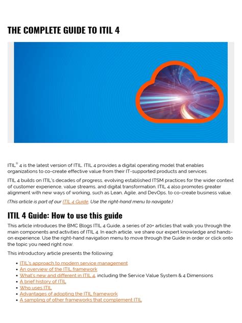 The Complete Guide To Itil 4 Pdf Agile Software Development Business
