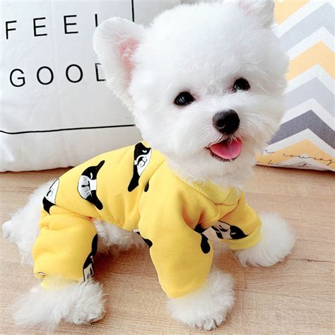 Badu Bg Уютни кучешки пижами Зимни домашни любимци Kawaii Дрехи за