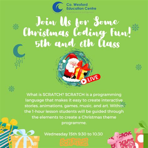 LIVE IN CLASS WEBINAR Christmas Themed Scratch Webinar Th Th Class Primary Welcome To