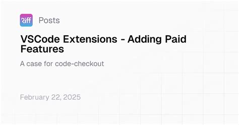 Vscode Extensions Adding Paid Features — Riff Tech