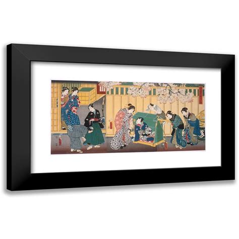 Utagawa Kunisada Toyokuni Iii 18x11 Black Modern Framed Museum Art